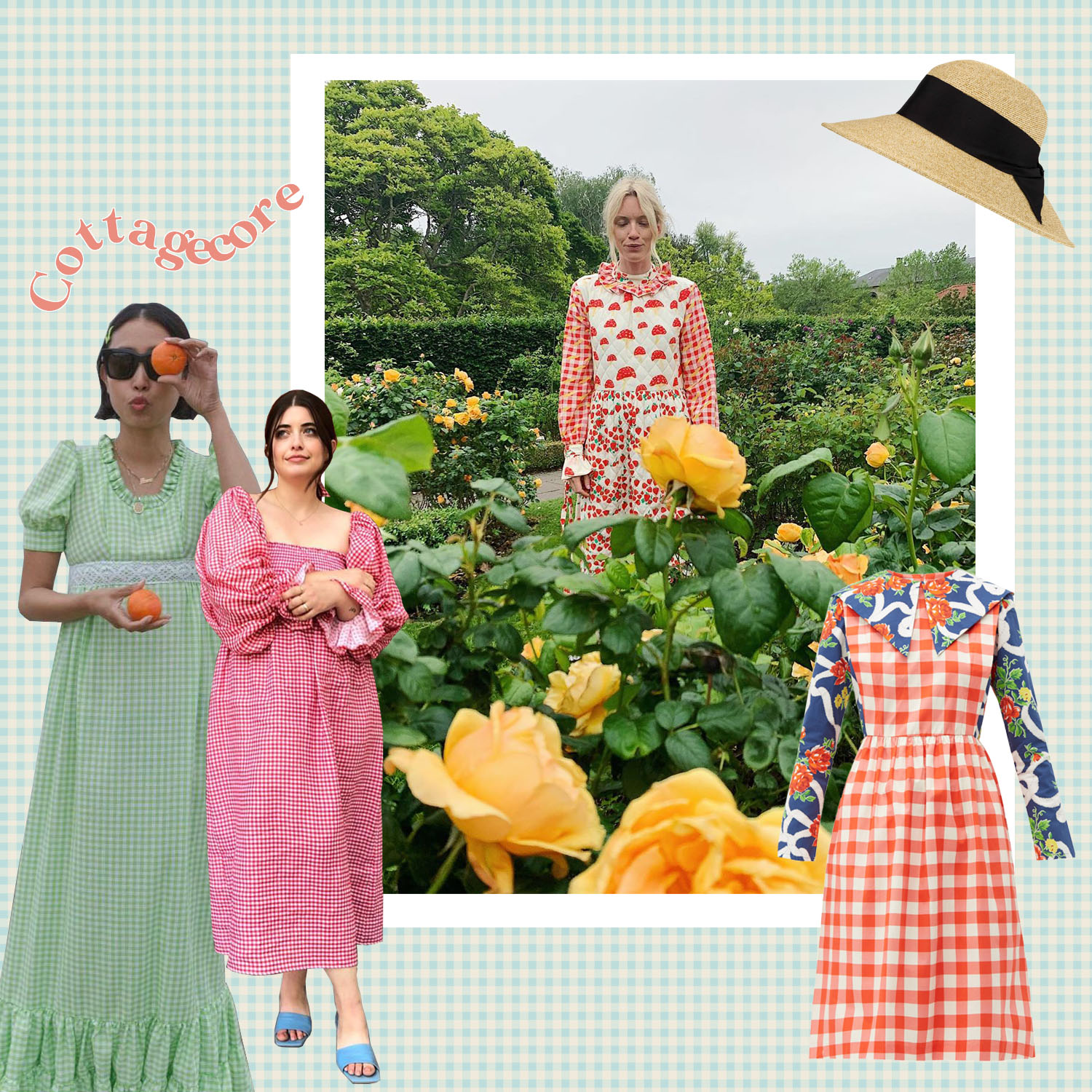 Back to Nature: Cottagecore setzt auf Vichy-Muster & Prairie-Kleider ...